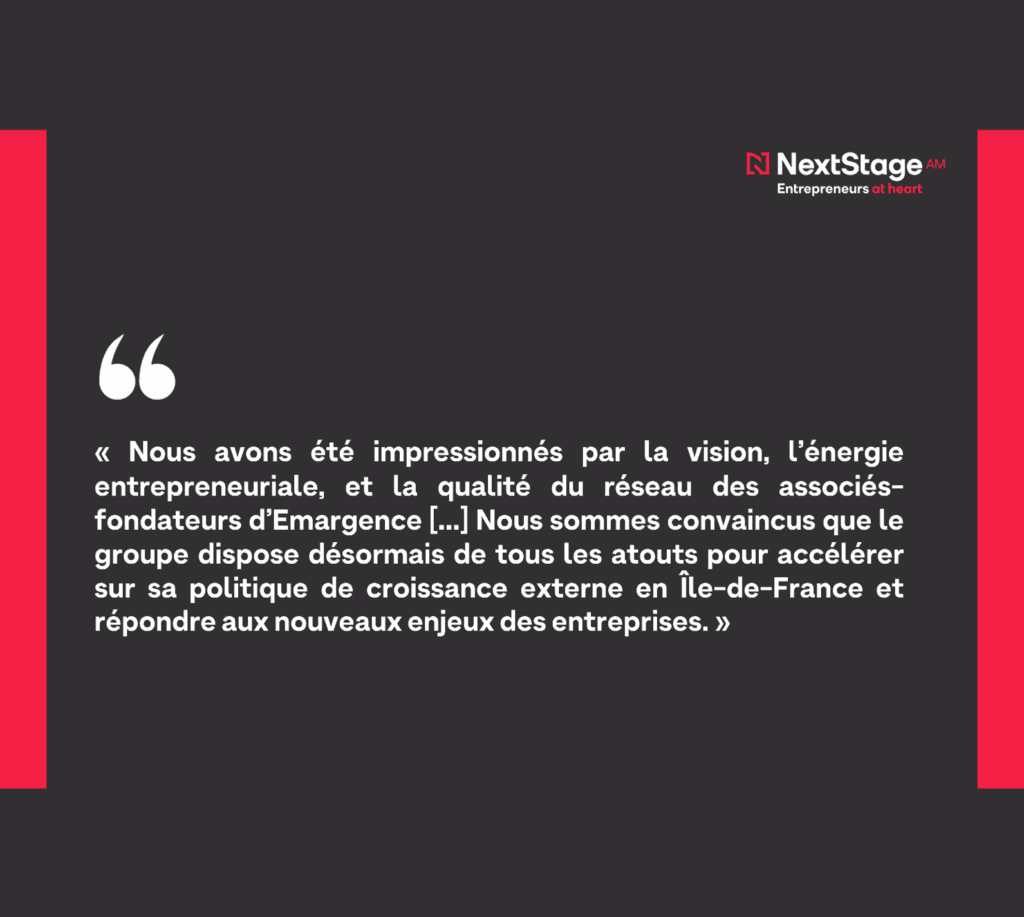 [Communiqué de presse] NextStage AM s'associe au Groupe Emargence pour ...